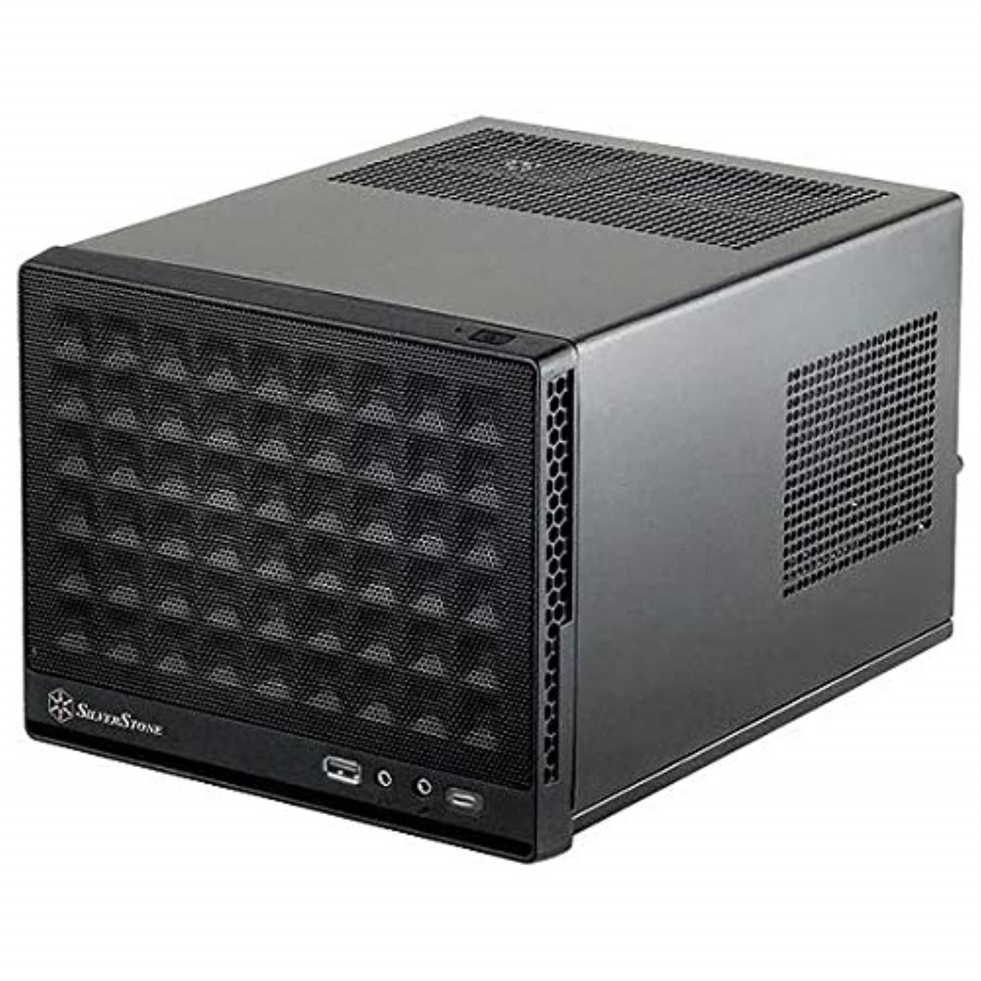 SilverStone Technology SUGO SG13, Type-C Port, Ultra Compact Mini-ITX Computer Case with Mesh Front Panel, Black, SST-SG13B-C