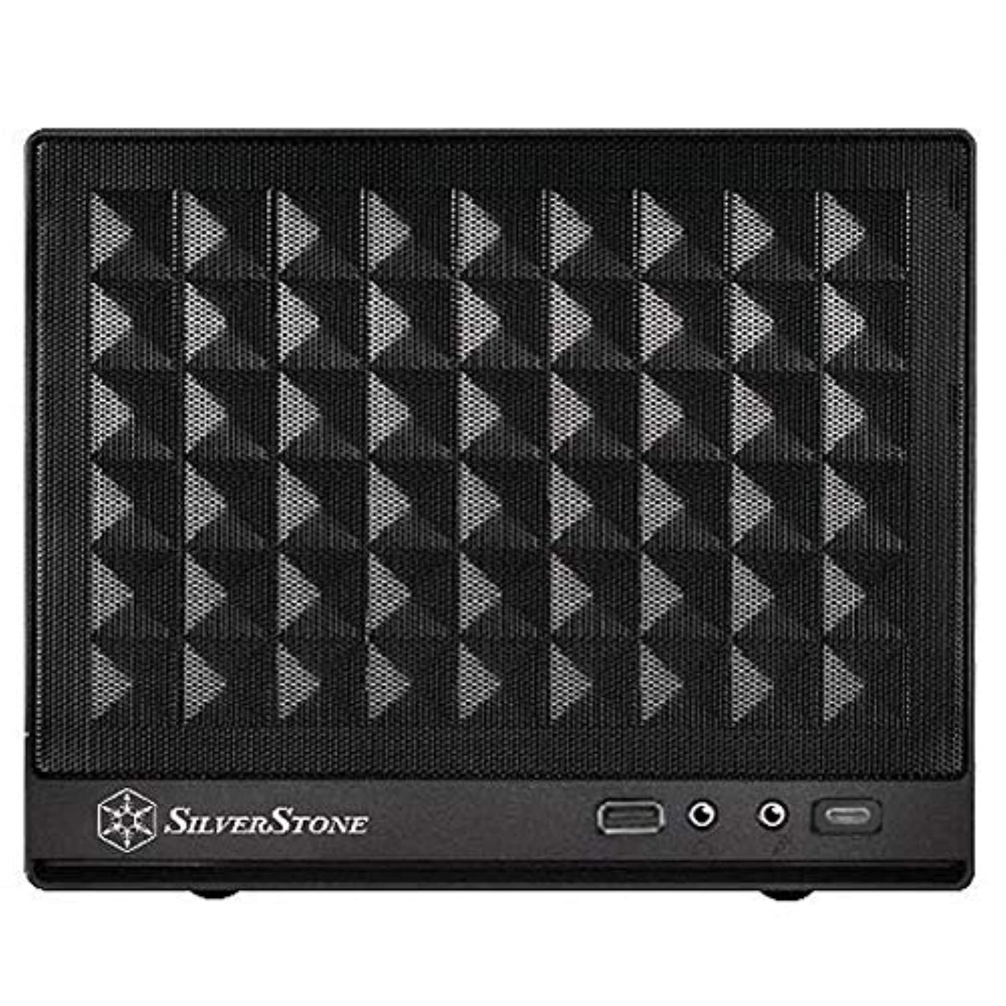 SilverStone Technology SUGO SG13, Type-C Port, Ultra Compact Mini-ITX Computer Case with Mesh Front Panel, Black, SST-SG13B-C