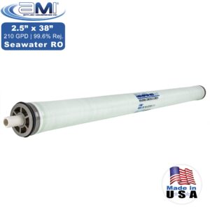 Replacement Membrane for Village Marine Watermaker | Seawater Desalination Reverse Osmosis Membrane | Replaces AquaPro (2.5" x 38" Low Flow (33-3002))