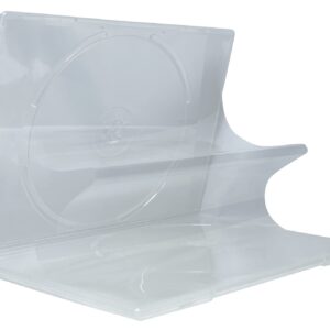 Mediaxpo 25 Slim Clear Double DVD Cases 7MM