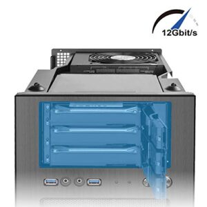 Silverstone CS330 Advanced Tower Chassis with Three 3.5" SAS-12G / SATA-6 Gbit/s hot-swap Bays, SST-CS330B