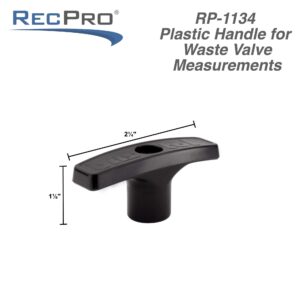 RecPro RV Waste Valve Handle Replacement | Replacement Handle for Waste Valve Extension Rod | Black