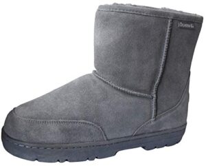 bearpaw men's patriot snow boot, charcoal, 10.5 m us