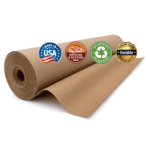 industrial grade paper for moving & packing | shipping, gift wrapping, arts, crafts & table settings | recycled kraft paper roll | 17.75 inches x 150 feet | by paper pros