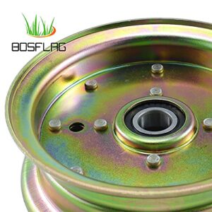 BOSFLAG 539132728 Idler Pulley Replaces Husqvarna 539132728 Idler Pulley, Husqvarna 589766102, 539112196, 589766101 Pulley for Husqvarna RZ4623, MZ6128, Z246, RZ46i, MZ61, RZ5424, MZ5225 Lawn Tractors