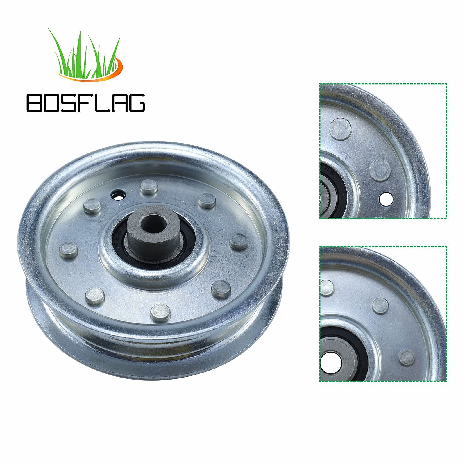 BOSFLAG 756-0627d Pulley Replaces MTD 756-0627d Idler Pulley, MTD 756-0627b Idler Pulley, 756-0365, 956-0365, 756 0627b, 7560627d, 7560627b for Cub Cadet LT1045, LT1018, LT1046, LT1500, I1046 Tractors