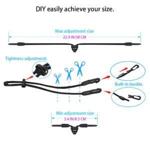 Mask Extender Lanyard,Anti-Tightening Comfortable Ear Strap Extension Hook Black 4 PCS