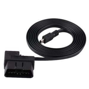 obd2 usb cable 16pin car diagnostic extension adapter to mini usb cable, 180cm