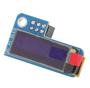 ferwooh pioled 0.91inch oled screen display module i2c 128x32 blue for 4b/3b/3b+/2b/b/zero(blue)