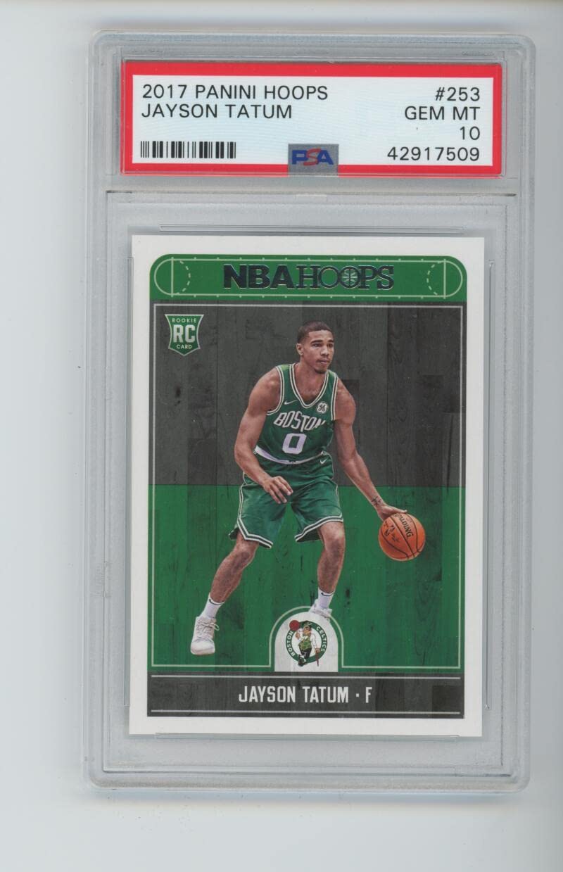 2017-18 Panini Jayson Tatum #253 Hoops Jason Tatum Boston Celtics ROOKIE RC GEM MT MINT PSA 10 Graded NBA Basketball Card