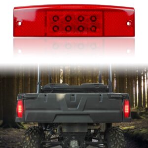 sautvs 1pcs tail light for ranger 570, red led rear brake stop light for polaris ranger 400 500 570 800 efi midsize accessories (fit left & right side, replace #2411450)