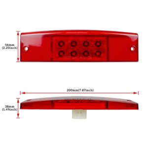 SAUTVS 1pcs Tail Light for Ranger 570, Red LED Rear Brake Stop Light for Polaris Ranger 400 500 570 800 EFI MIDSIZE Accessories (fit Left & Right Side, Replace #2411450)