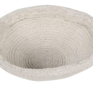 Lorena Canals Basket Baby Mushroom - Natural, Linen, Soil Brown - Baskets - Ø 7'' x 8" - 97% Cotton, 3% Other Fibres