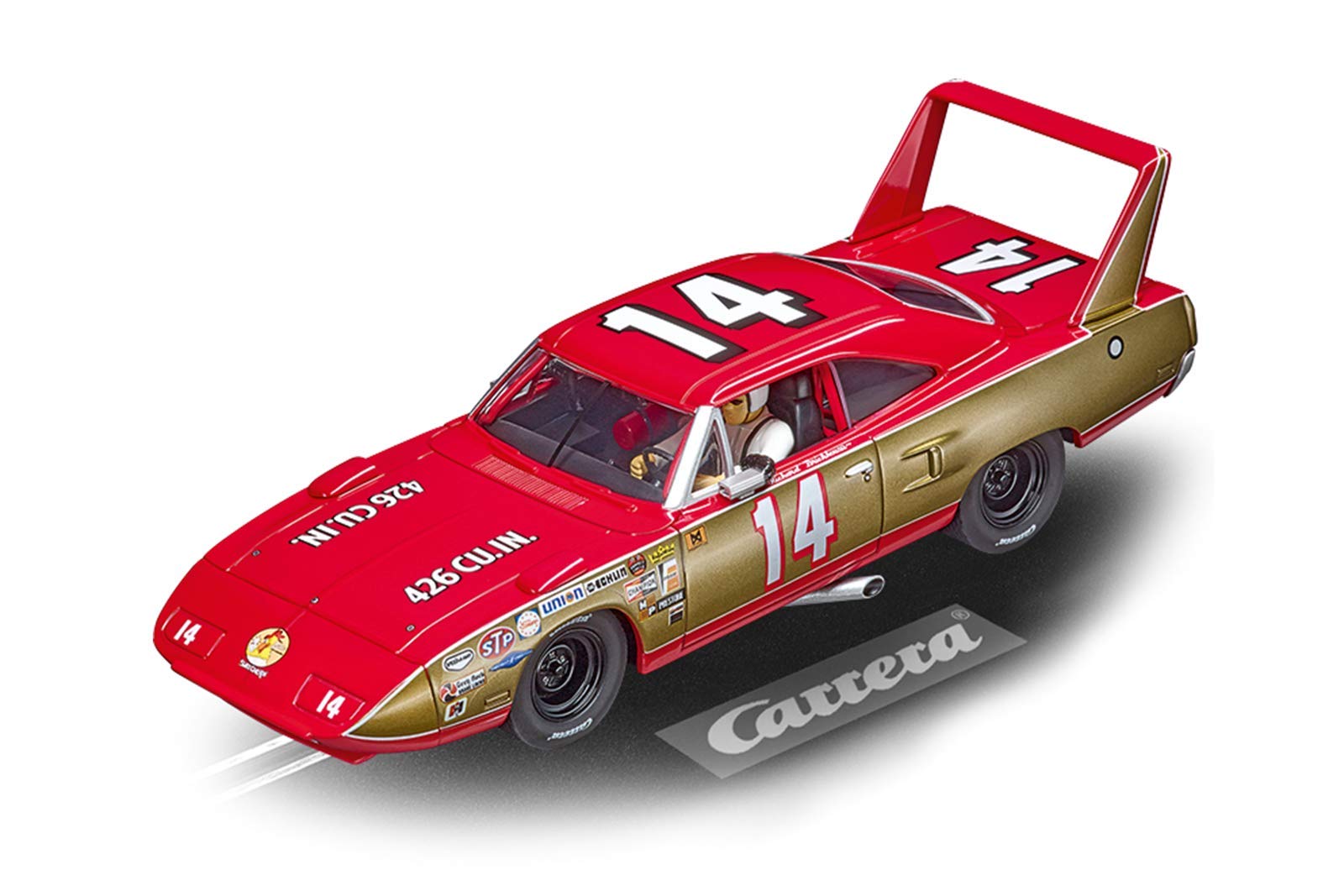 Carrera 27640 Plymouth Superbird No. 14 1:32 Scale Analog Slot Car Racing Vehicle Evolution Slot Car Race Tracks