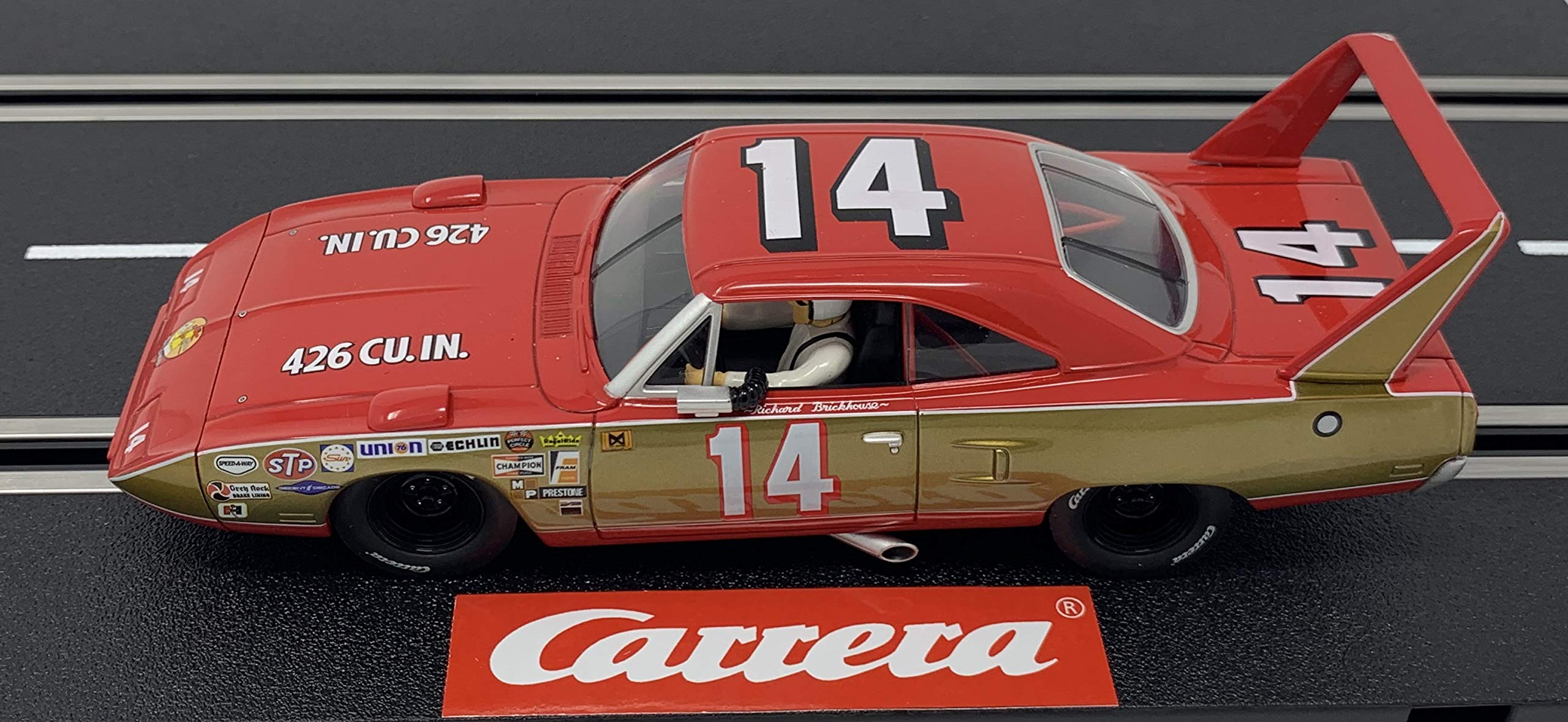 Carrera 27640 Plymouth Superbird No. 14 1:32 Scale Analog Slot Car Racing Vehicle Evolution Slot Car Race Tracks