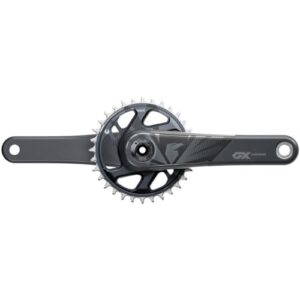 sram gx eagle carbon boost crankset - 170mm, 12-speed, 32t, direct mount, dub spindle interface, lunar