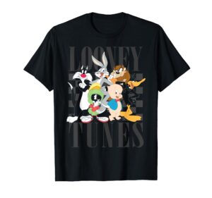 looney tunes 90's style group shot t-shirt