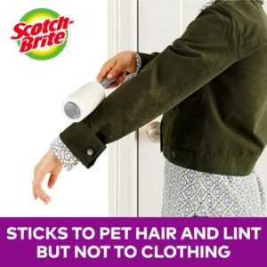 Scotch-Brite Pet Extra Sticky Hair Lint Roller, 4, 400 Sheets