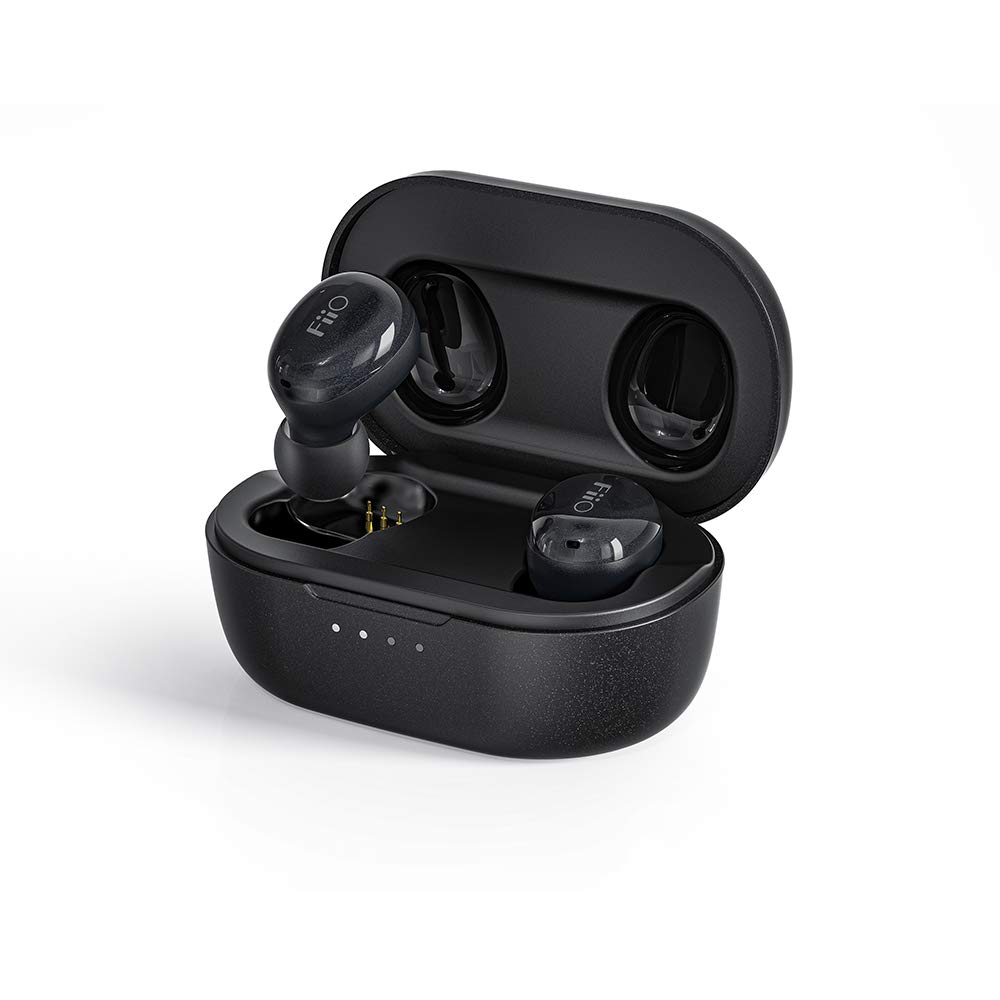 FiiO Wireless Earbuds Bluetooth 5.0 TWS+ Supports aptX/SBC/AAC 21 Hours Playtime CVC 8.0 Noise Cancelling Pumping Bass FW1