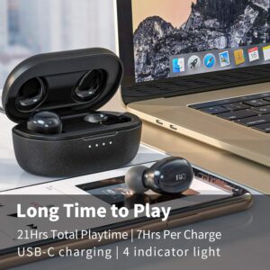 FiiO Wireless Earbuds Bluetooth 5.0 TWS+ Supports aptX/SBC/AAC 21 Hours Playtime CVC 8.0 Noise Cancelling Pumping Bass FW1