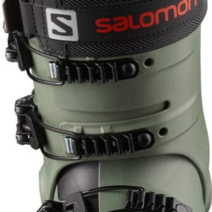 Salomon Shift Pro 130 at Mens Ski Boots Oil Green/Black/Orange Sz 11/11.5 (29/29.5)