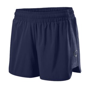 evoshield women's fastpitch fx woven training short-navy, small