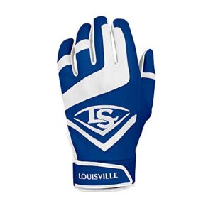 louisville slugger genuine batting gloves - royal, small