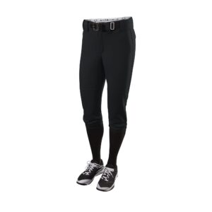 evoshield women's standard standout fastpitch high rise pant, black, small