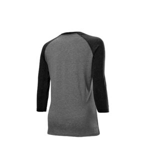 EvoShield Women's Standard Poly/Cotton Mid Sleeve Shirt, Charcoal/Black Heather, Small