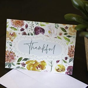 Rustic Thank you cards, floral thank you cards, thank you cards floral, floral stationary, chic thank you cards (25 pack)