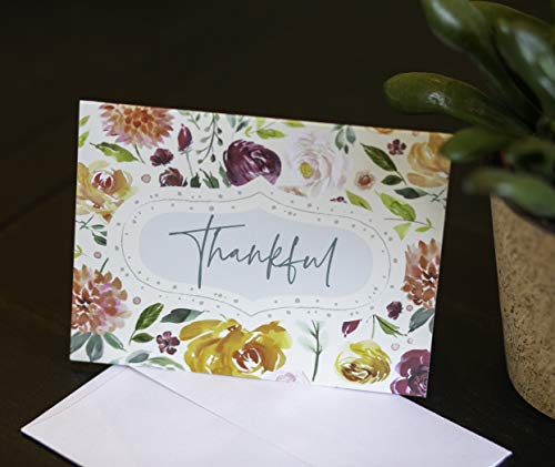 Rustic Thank you cards, floral thank you cards, thank you cards floral, floral stationary, chic thank you cards (25 pack)