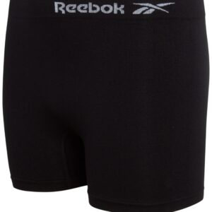 Reebok Girls' Underwear - Seamless Cartwheel Shorties (4 Pack), Size 12-14, BlackGreyCharcoalSpacedye