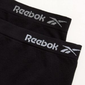 Reebok Girls' Underwear - Seamless Cartwheel Shorties (4 Pack), Size 12-14, BlackGreyCharcoalSpacedye