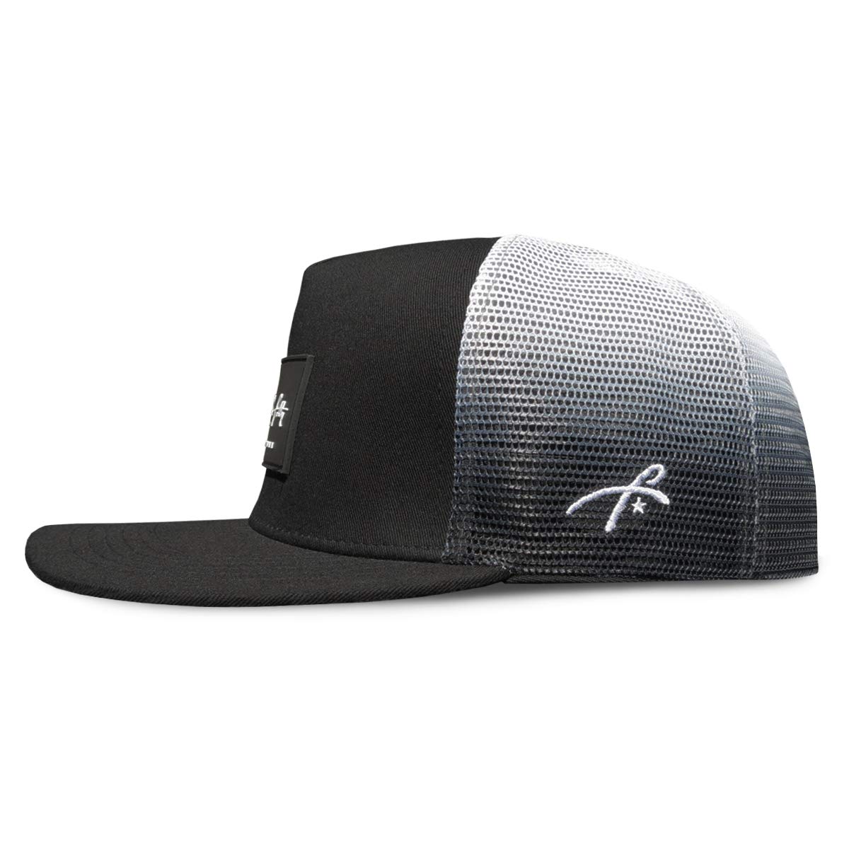 Grace Folly Trucker Hat for Men & Women. Snapback Mesh Caps (One Size, Black with Fade)