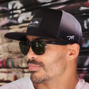 Grace Folly Trucker Hat for Men & Women. Snapback Mesh Caps (One Size, Black with Fade)