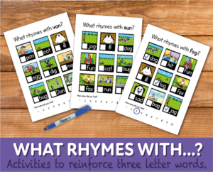 ‘what rhymes with?’ worksheets (4-7 years)