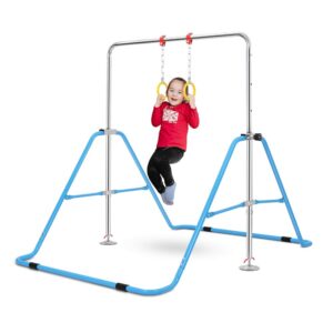 onetwofit gymnastics bars kids kip training bars for home,folding horizontal bars with adjustable height,practice bar gymnastic,junior training bar for child ot228