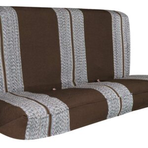 Leader Accessories Saddle Blanket Brown Bench Seat Cover Fits for Ford Chevrolet Dodge Full Size Pickup Trucks