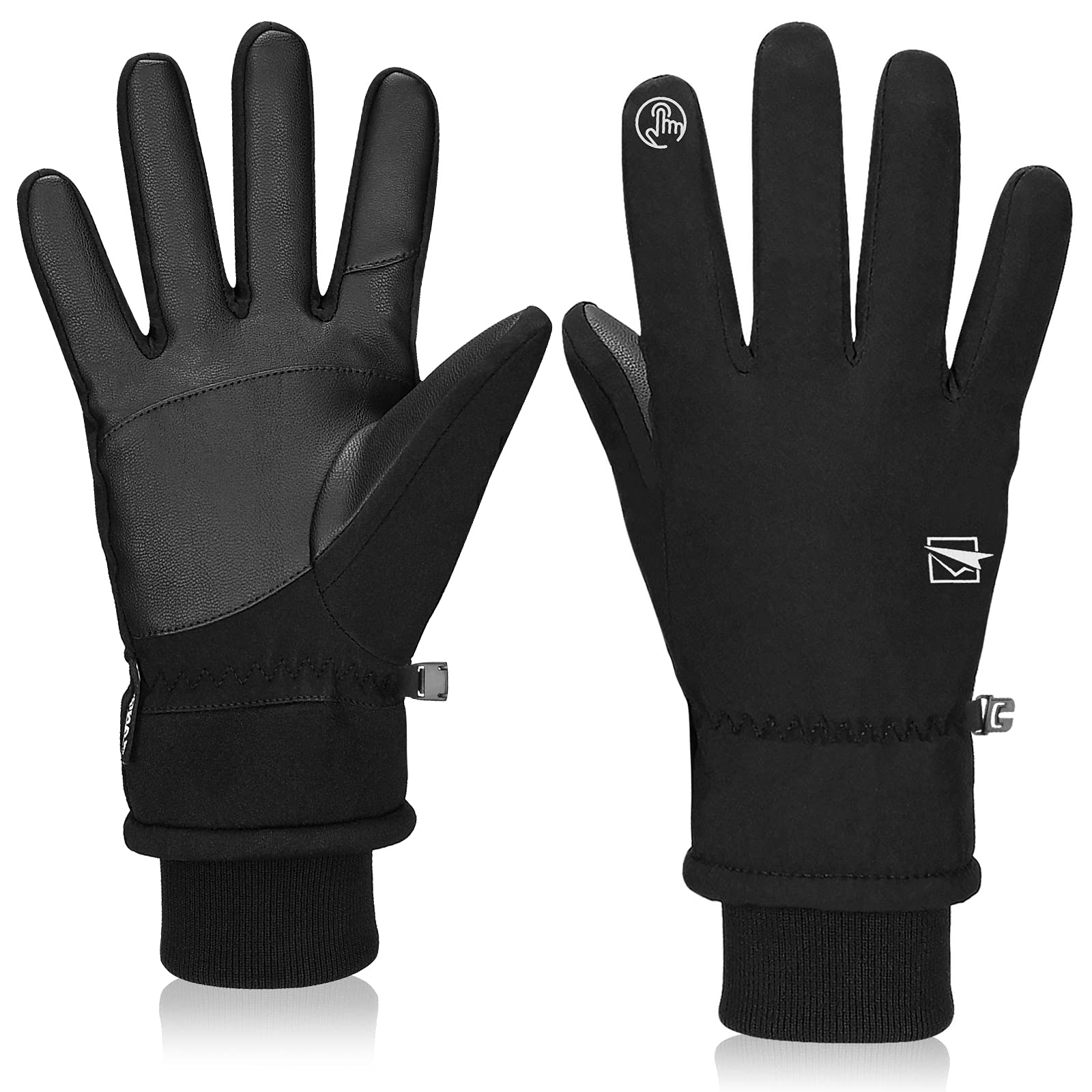 Cevapro -30℉ Winter Gloves Waterproof Cold Weather Gloves Touchscreen Thermal Ski Gloves for Men Women Running