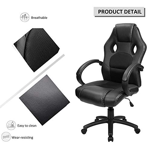 Leather Office Chair Gaming Chair Executive Chair Computer Gaming Chair Office Desk Chair Ergonomic Office Chair Video Game Chair Racing Chair Task Chair Home Office Chair with Lumbar Support