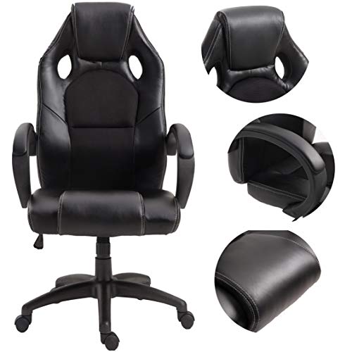 Leather Office Chair Gaming Chair Executive Chair Computer Gaming Chair Office Desk Chair Ergonomic Office Chair Video Game Chair Racing Chair Task Chair Home Office Chair with Lumbar Support