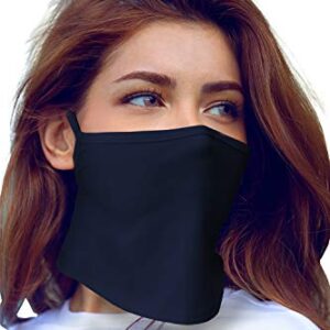 Bandanas Face Cover Mask Neck Gaiter Ear Loop Balaclava Made in USA -1-Layer_Ear_Navy,One Size