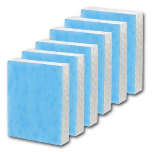 yuefeng humidifier replacement filter t for honeywell top fill humidifier hev615 and hev620 humidifier wicks, compatible with part # hft600, hft600t, hft600pdq (6pcs)