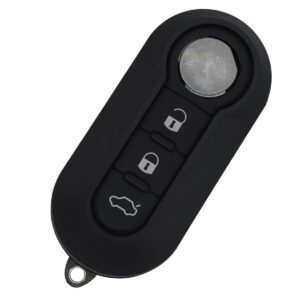 autoxbert 3 button remote car key shell fob case for fiat 500 abarth panda punto bravo 2 ducato tipo doblo 500x 500l 500e freemont boxer relay ypsilon delta musa auto uncut blade