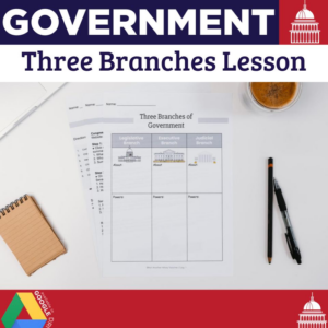 three branches of government lessons