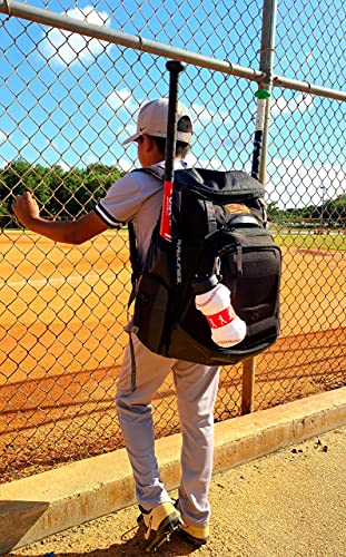 Maccabi Art Clip-On Collapsible BPA-Free Silicone Baseball Water Bottle for Kids, 18 Oz. Size