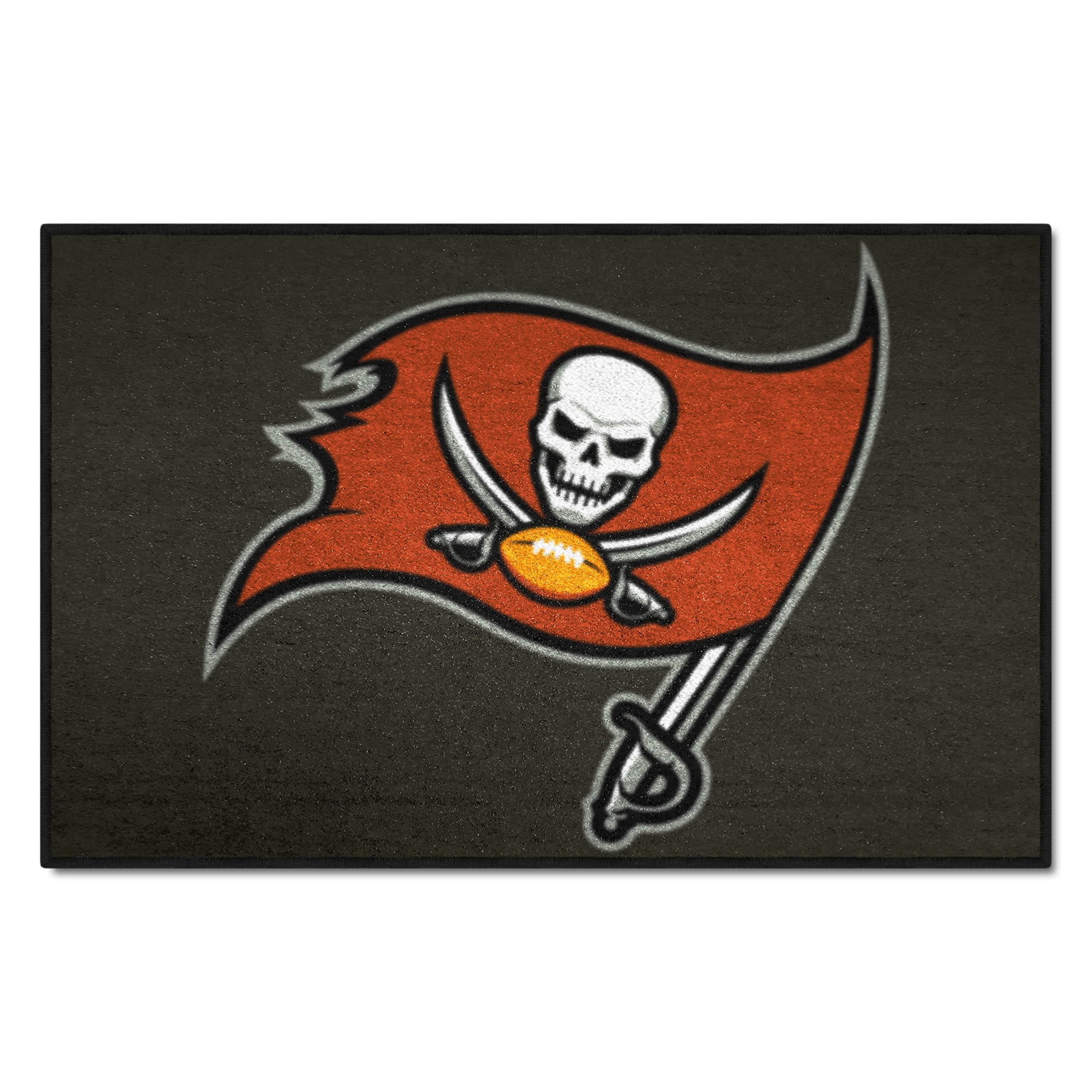 FANMATS 28819 Tampa Bay Buccaneers Starter Mat Accent Rug - 19in. x 30in. | Sports Fan Home Decor Rug and Tailgating Mat - Buccaneers Primary Logo