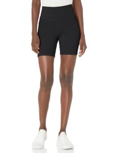 danskin women's curved contour bike short, pink pepper, medium