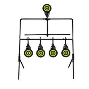 KNINE OUTDOORS Resetting Shooting Target Airgun Rimfire Pellet BB Gun Target, Rated for .22 .177 Caliber (Rimfire)