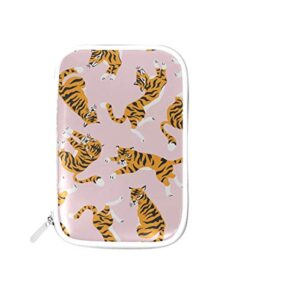 High Capacity Zipper Pen Pencil Case Organizer Cute Tigers On Pattern Multi-Functional Stationery Pencil Pouch Holder Colored Pencil Bags Pencil Box for School Office Student Teen Boy Men Adult Gift